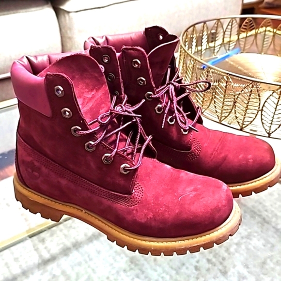 Timberland | Shoes | Timberland 6 Premium Waterproof Ny Red Sz 85 ...